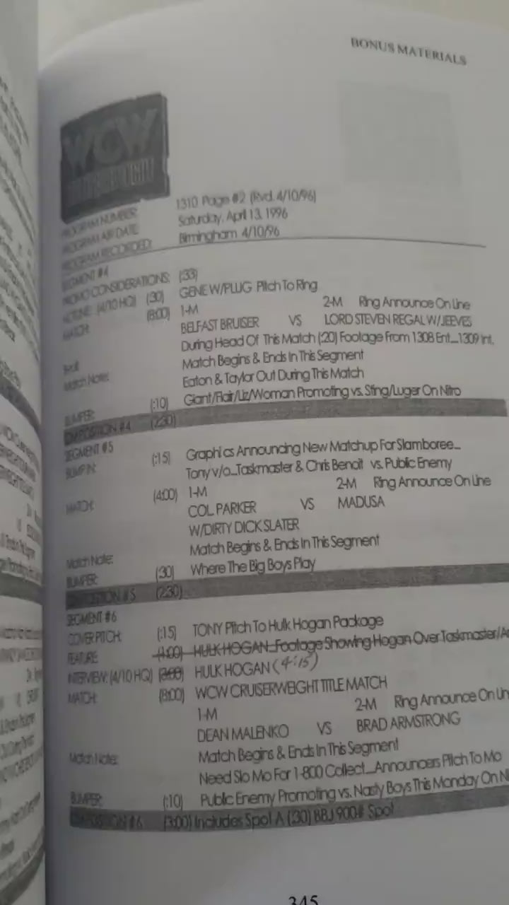 Sitting Ringside, Volume 1: WCW (David Penzer with Guy Evans) – GuyEvansBooks